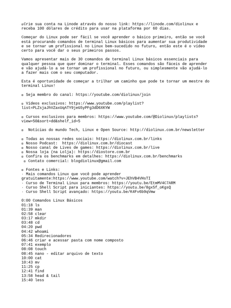 30 Comandos Do Terminal Linux BÁSICOS Que Você PRECISA SABER Para Ser ...