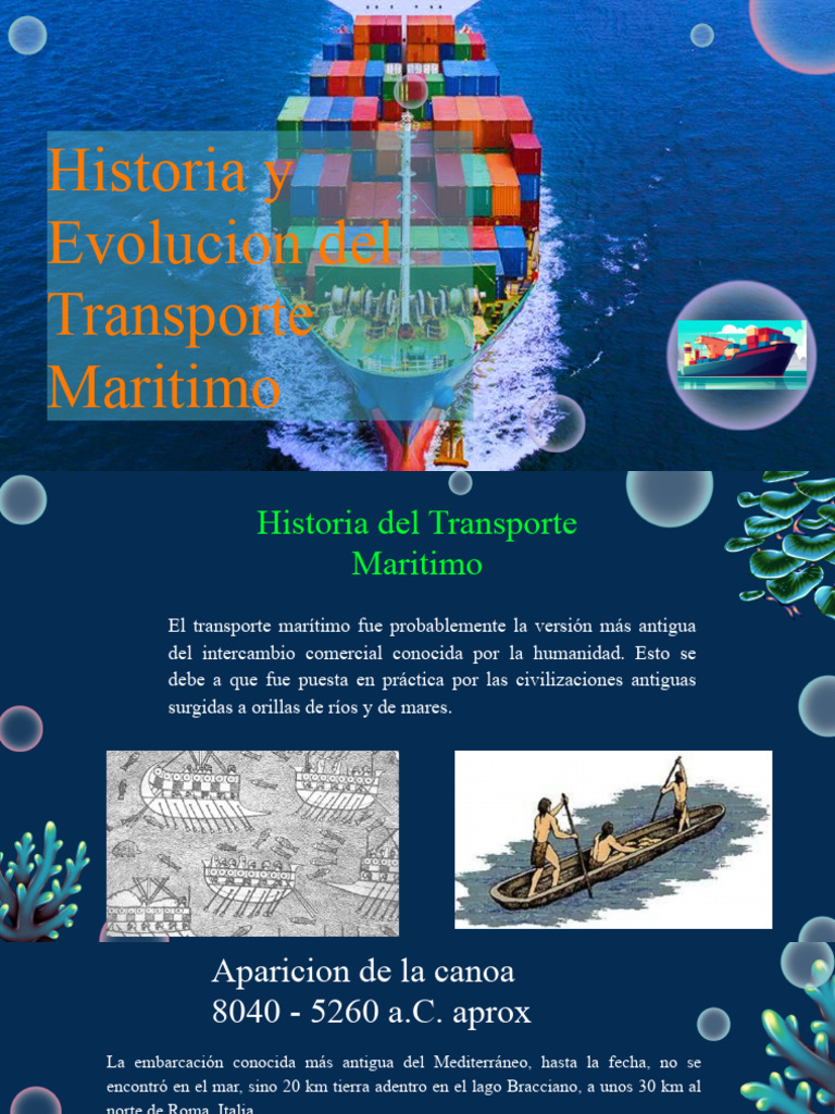 Tipos de Transporte Marítimo 2 | PDF | Buques | Galera