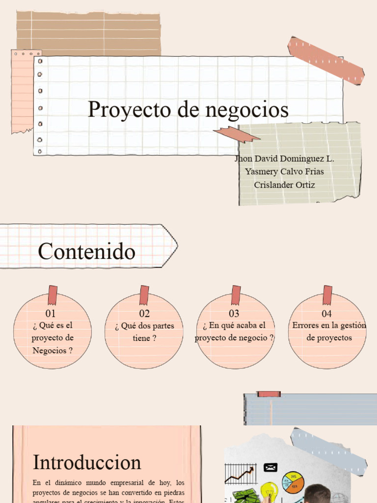 Expo. Proyecto de Negocios | PDF | Planificación | Indicador de rendimiento