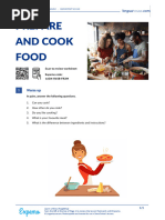 Cooking Verbs Vocabulary for Kids | PDF | Foods | Cuisine