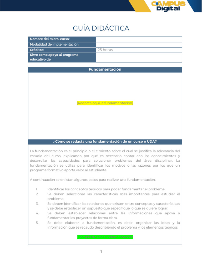 Plantilla Guía Didáctica | PDF | Evaluación | Aprendizaje