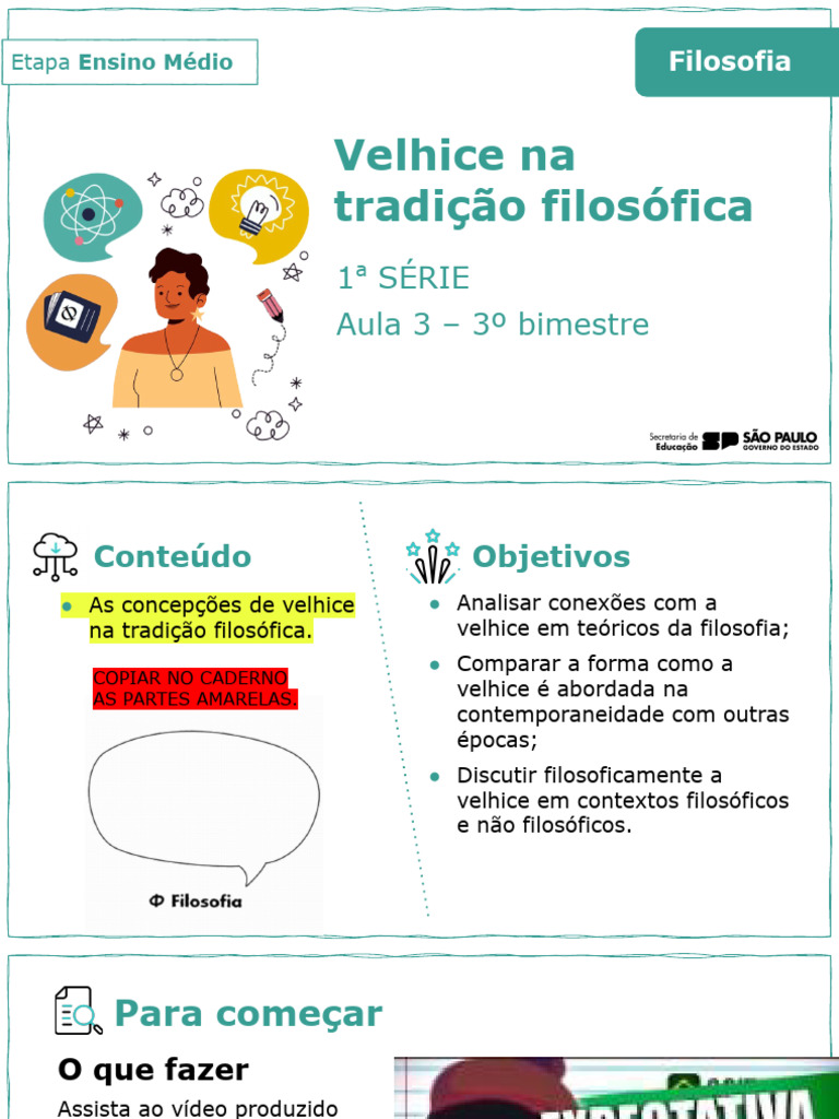 Filosofia da Velhice: Sabedoria e Dignidade | PDF