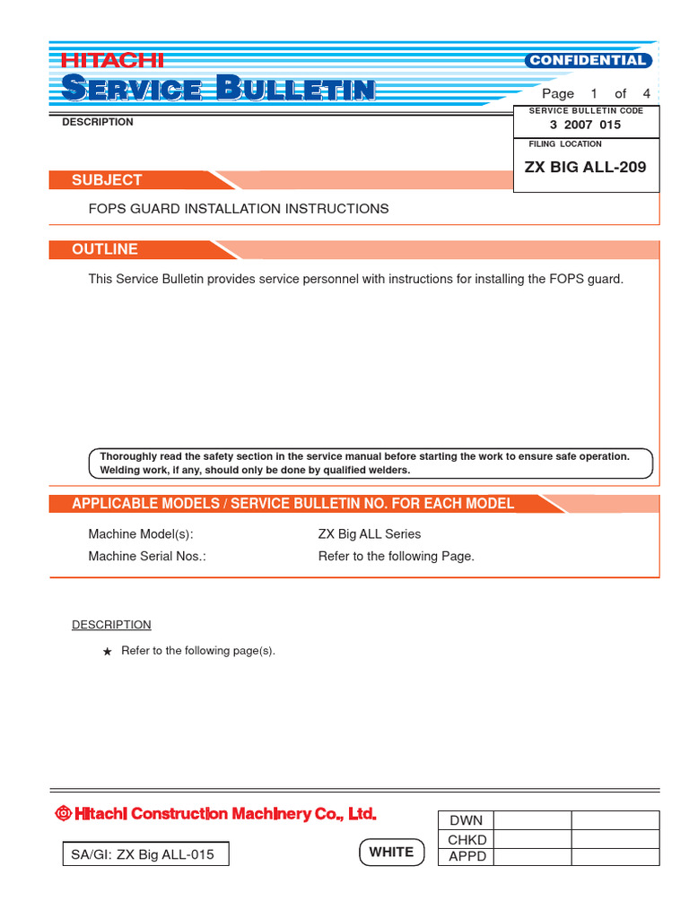 ZX BIG ALL-209 FOPS Guard Installation Instructions | PDF