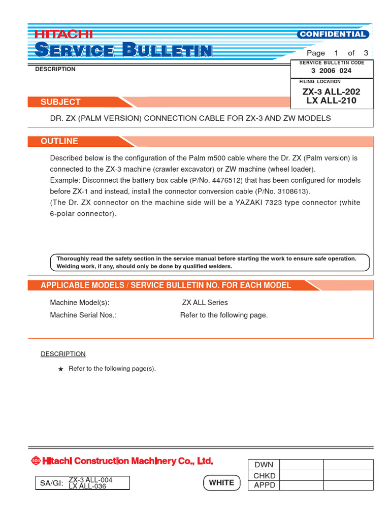 ZX-3 ALL-202 DR-ZX (PALM VERSION) Conn - Cable - For ZX-3 & ZW M | PDF