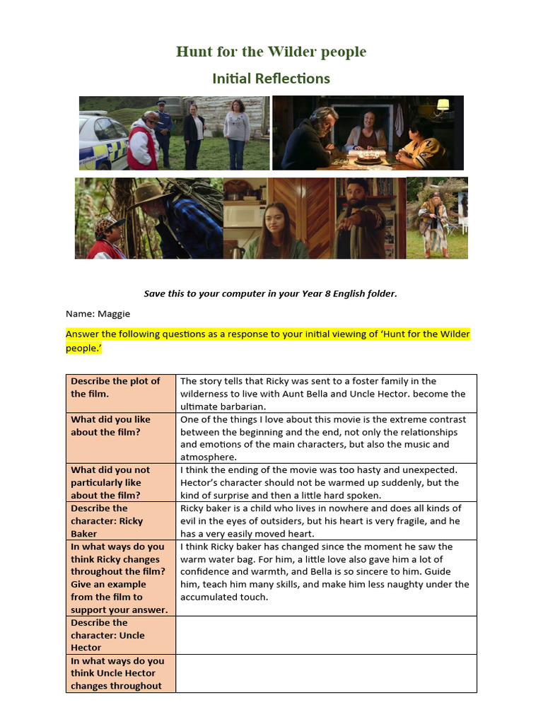 HFTW and Review Worksheet | PDF | Thought | Plot (Narrative)