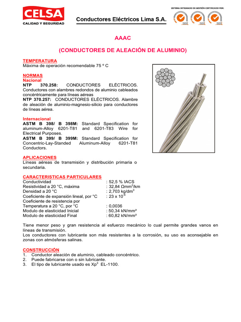 Ficha Tecnica - Aaac | PDF