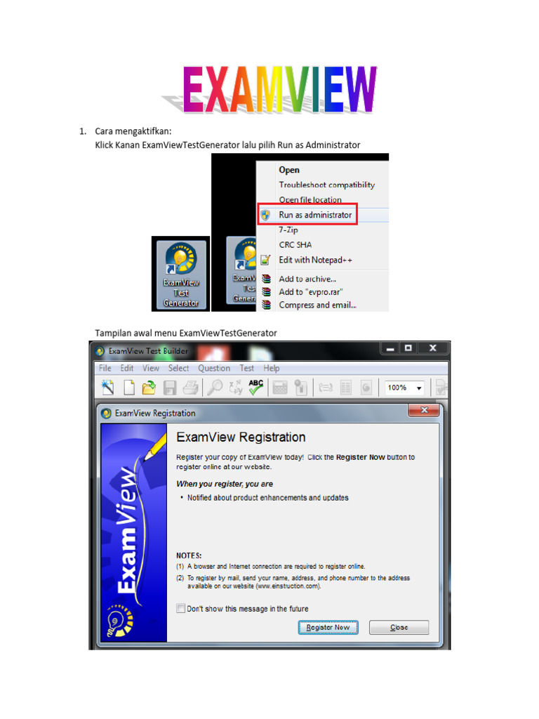 ExamView Tutorial | PDF