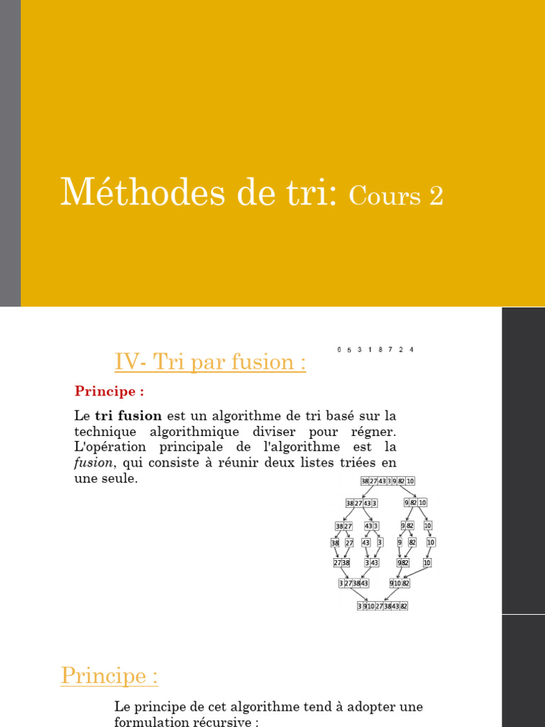 Algorithmes_de_tri_cours2 | PDF | Algorithmes et structures de données | Algorithmes
