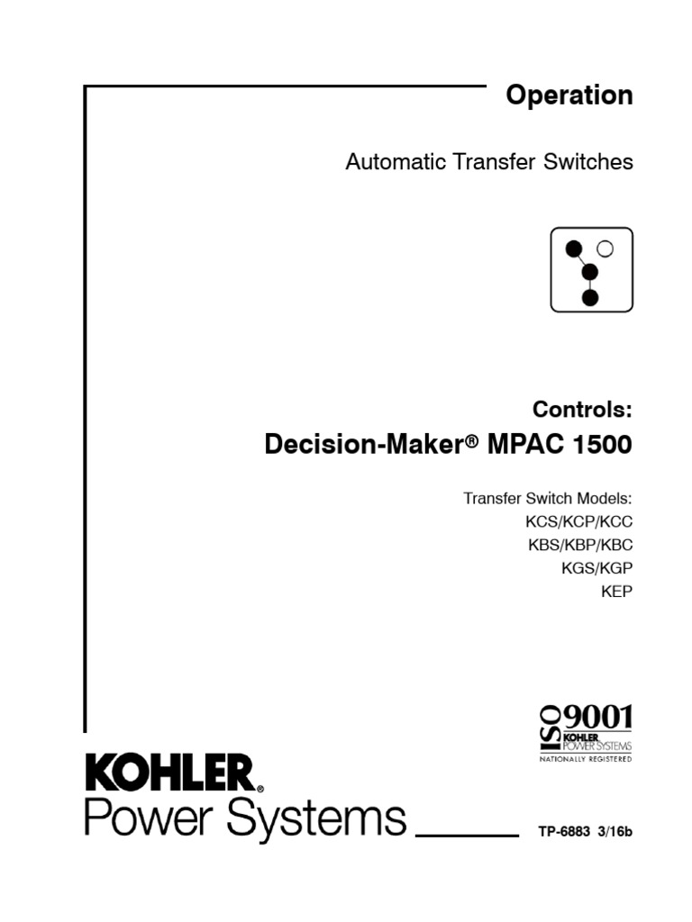 Tp6883 - MPAC 1500 Controller Manual - HL | PDF | Switch ...