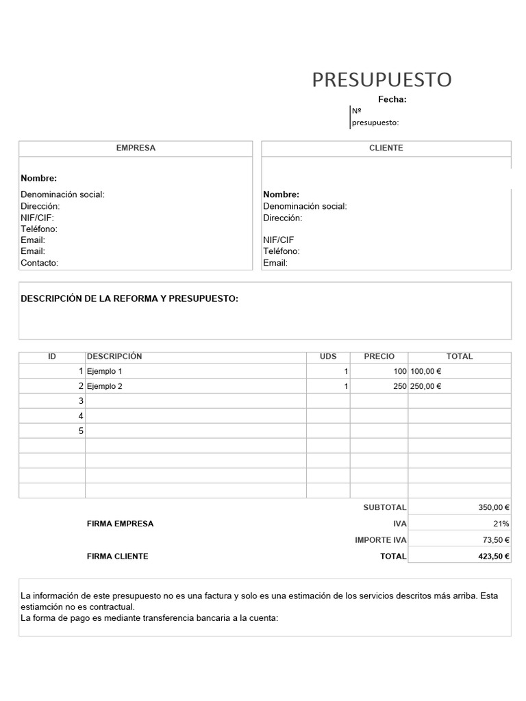 Hoja De Presupuesto De Pintura Cómo Cotizar Un Trabajo De Techado,