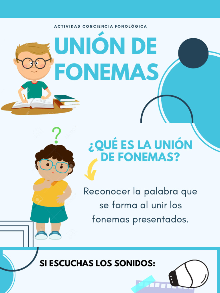 Actividades de Unión de Fonemas | PDF | Lingüística | Comunicación humana