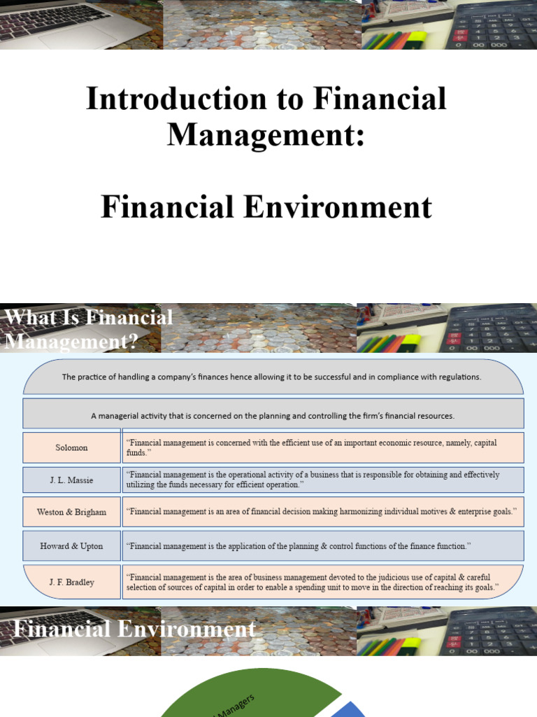 Introduction To Financial Management - Financial Environment | PDF | Investor | Economies