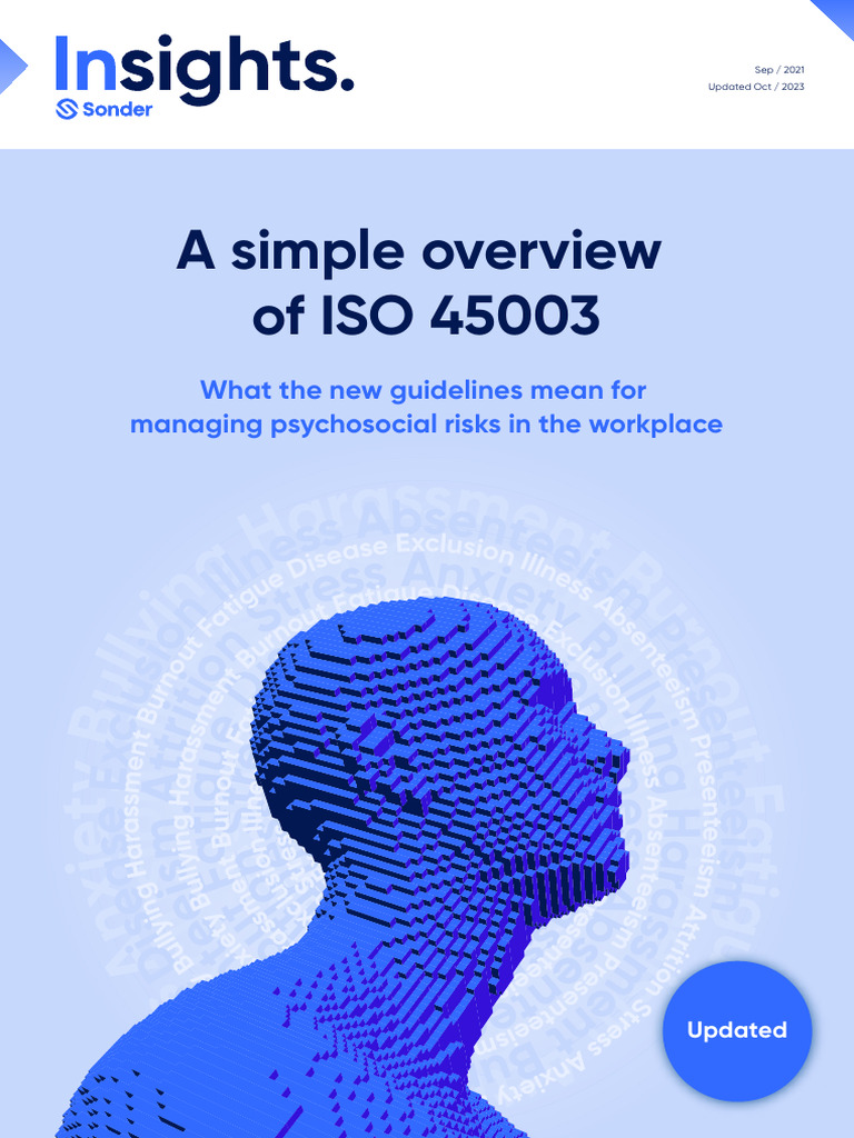 A Simple Overview of ISO 45003 - Updated On Oct23 | PDF | Occupational Safety And Health ...