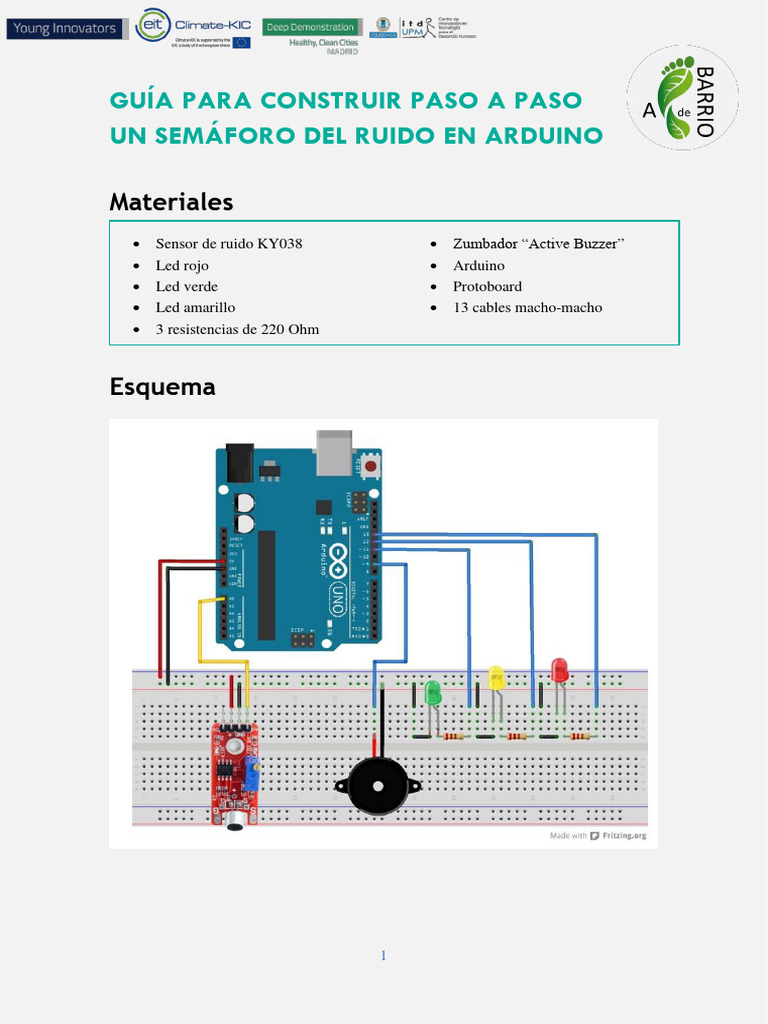 Construye un Semáforo de Ruido Arduino | PDF | Arduino | Micrófono