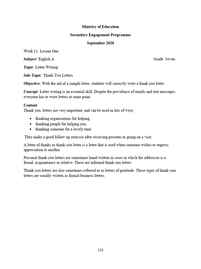 Grade 7 English Language Week 11 Lesson 1 and Answersheet | PDF