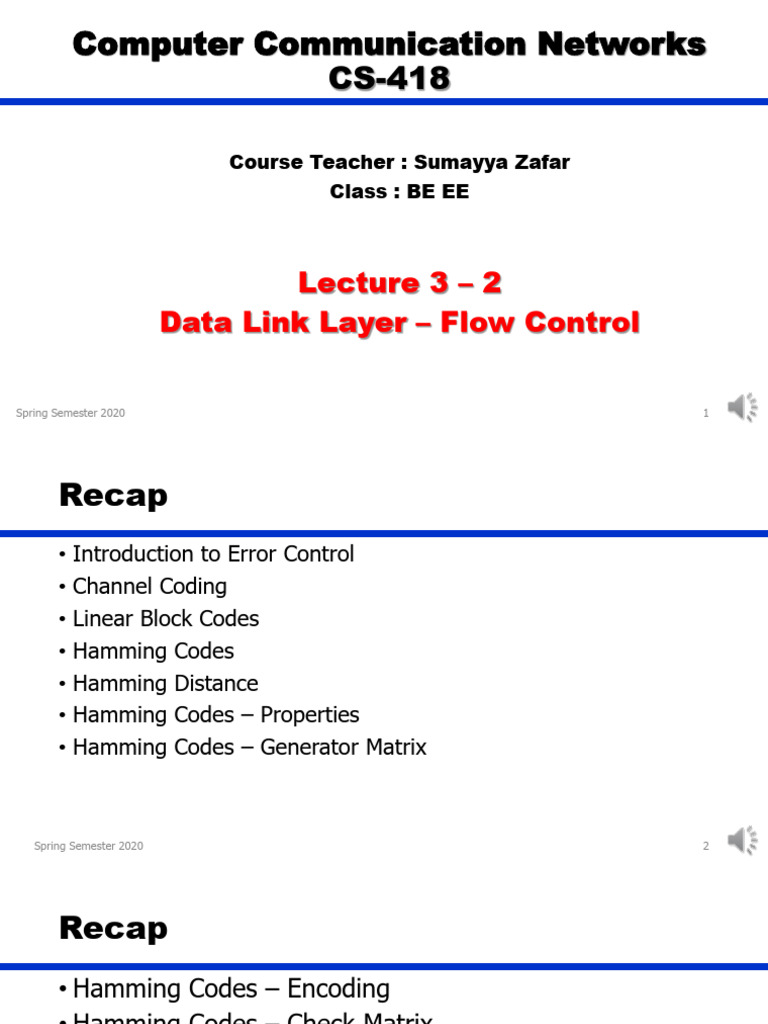 Lecture 3-2 | PDF | Error Detection And Correction | Transmission ... Lecture 3-2 | PDF | Error Detection And Correction | Transmission ...