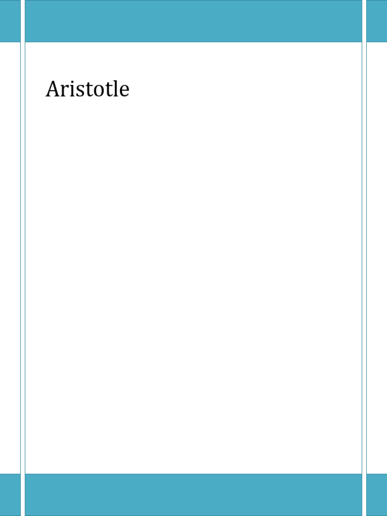 Aristotle | PDF | Logic | Aristotle
