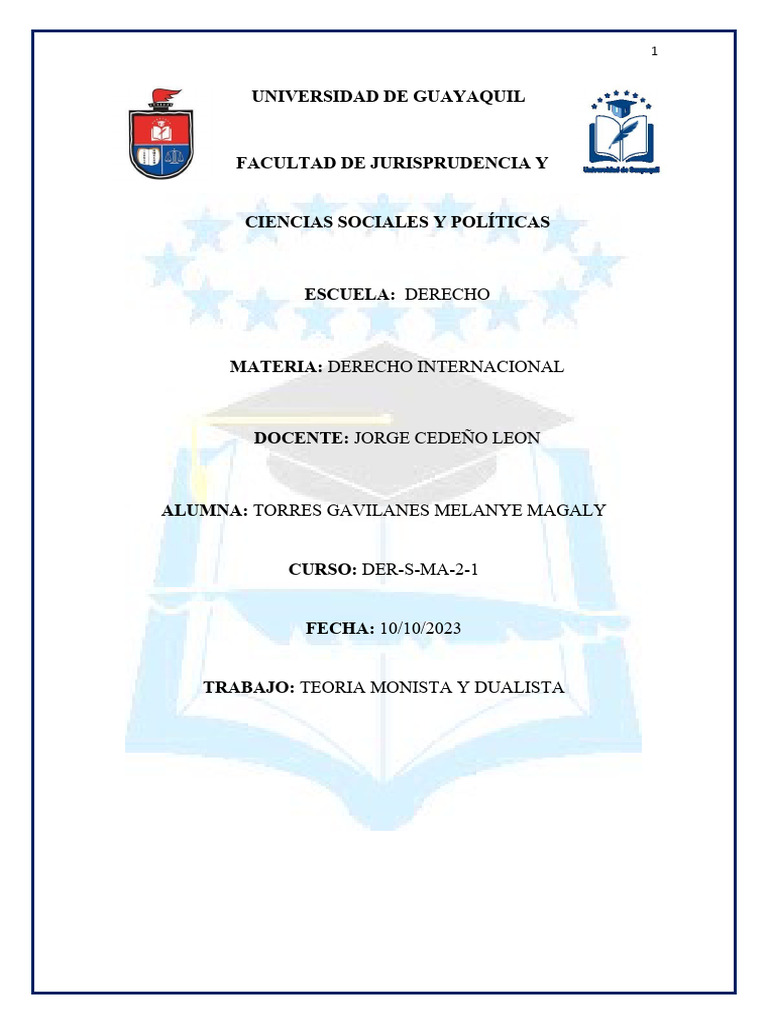 Tarea 1. Teoría Monista y Dualista | PDF | Monismo | Mente