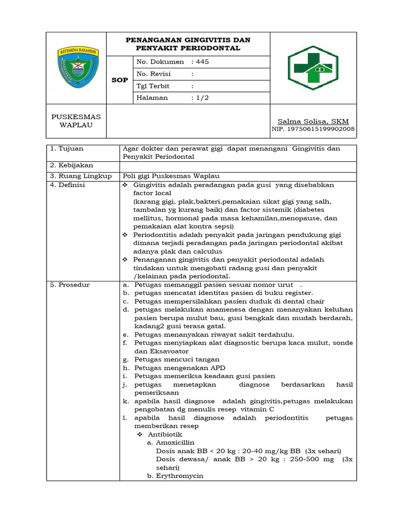 7.2.1.d spo penang gingivitis sdh 1 | PDF