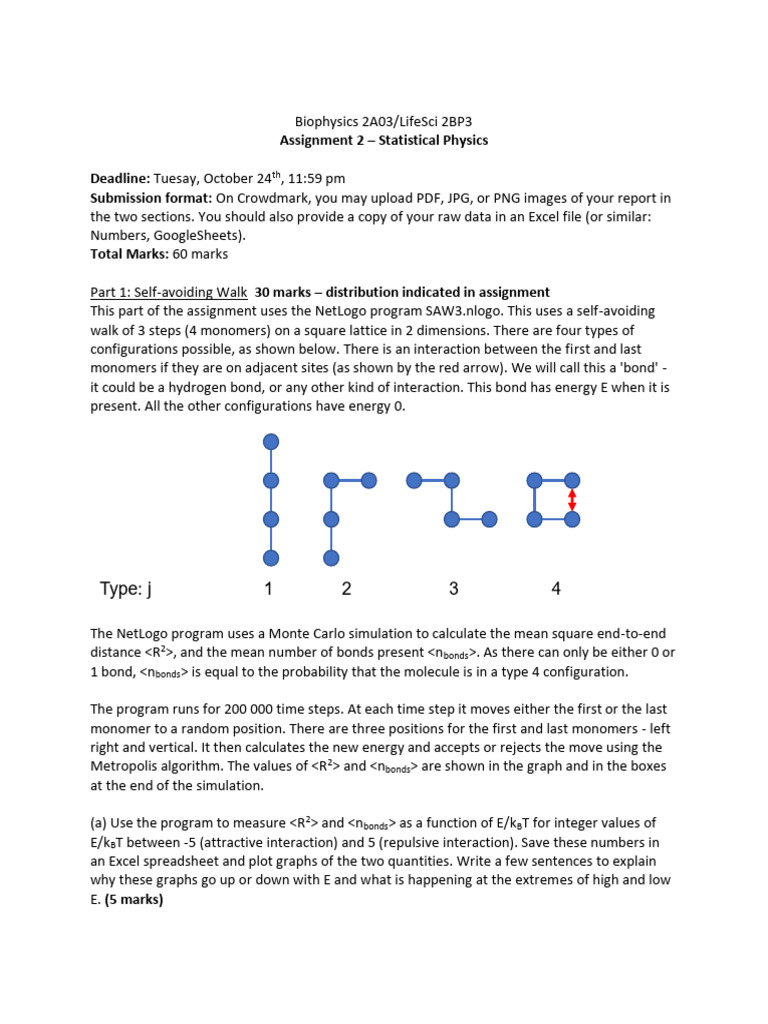 Assignment 2 Statistical Physics | PDF