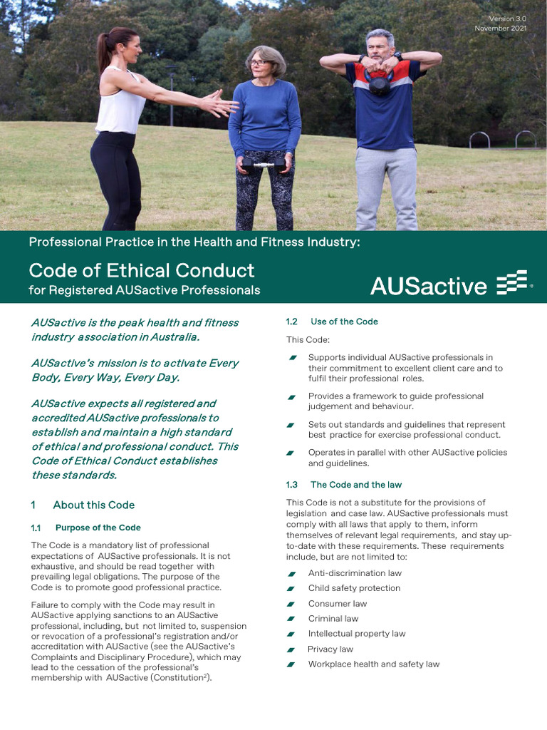 Code of Ethical Conduct | PDF | Informed Consent | Professional Ethics