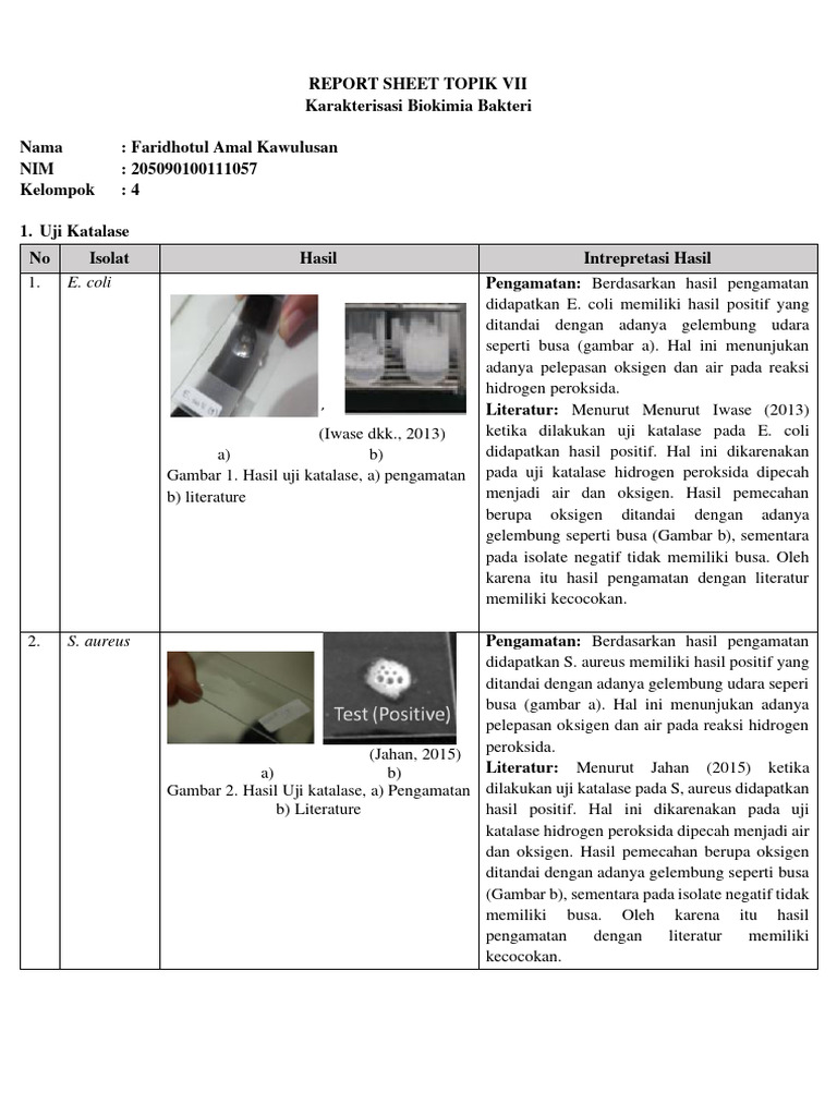 Faridhotul Amal Kawulusan - 205090100111057 - Reportsheet Topik 7 | PDF