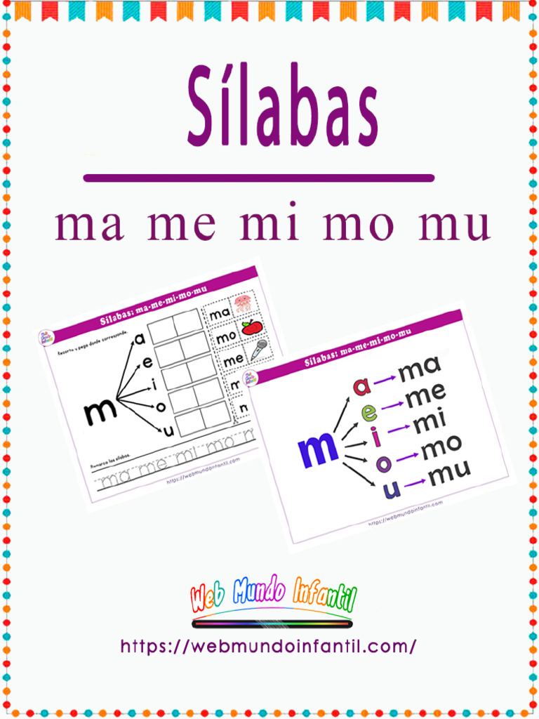 Actividades Con Las Sílabas Ma Me Mi Mo Mu | PDF