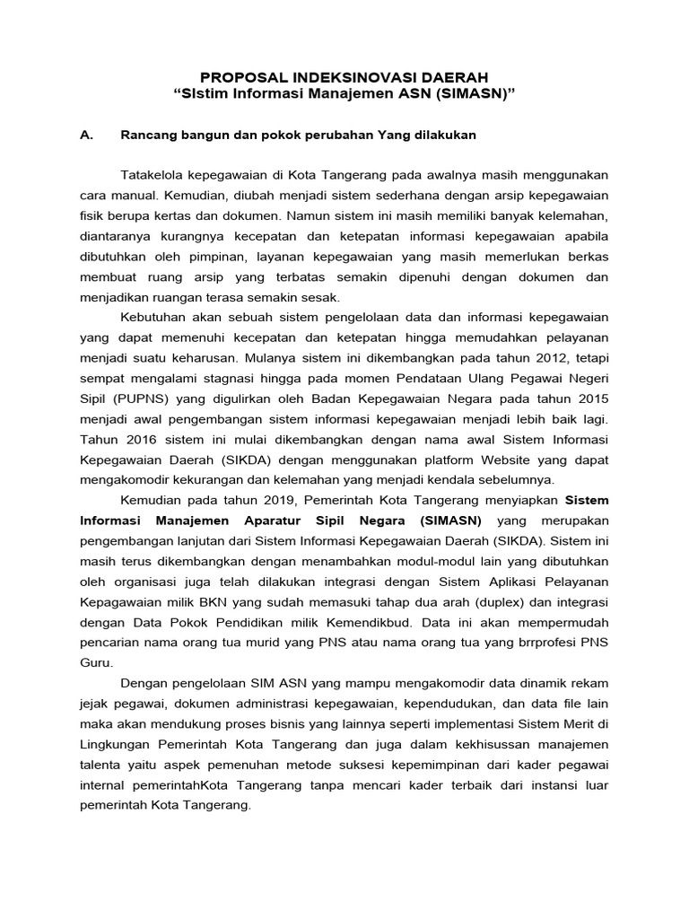 Pengelolaan SIMASN | PDF