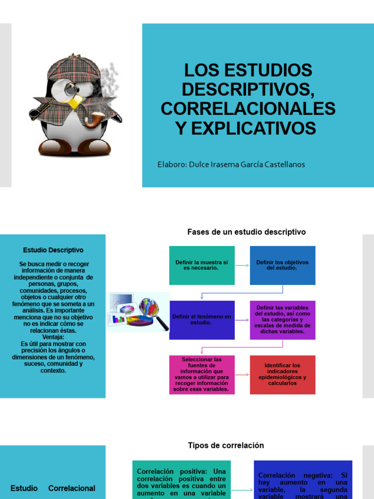Los Estudios Descriptivos, Correlacionales y Explicativos | PDF ...
