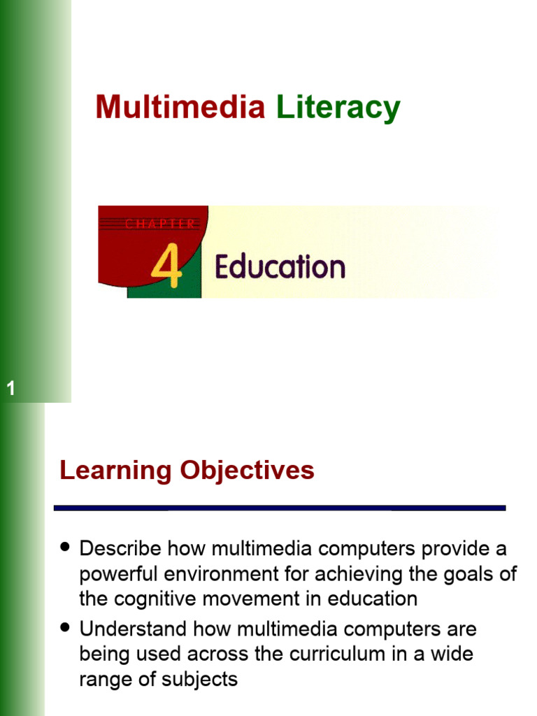 Multimedia: Literacy | PDF | Multimedia | Psychology