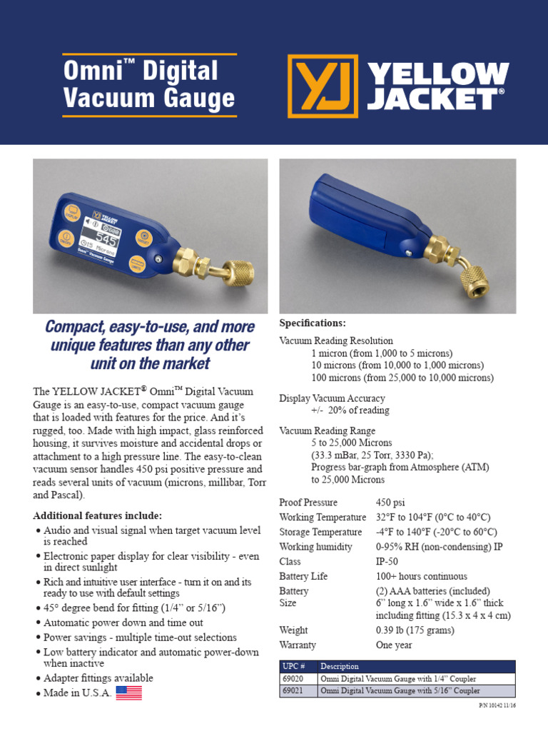 Yellow-Jacket 69020 Article 1484904737172 en Ss | PDF | Pressure ...