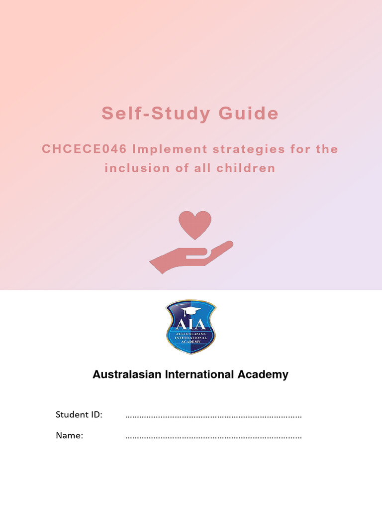 CHCECE046 Self-Study Guide | PDF | Pedagogy | Human Communication