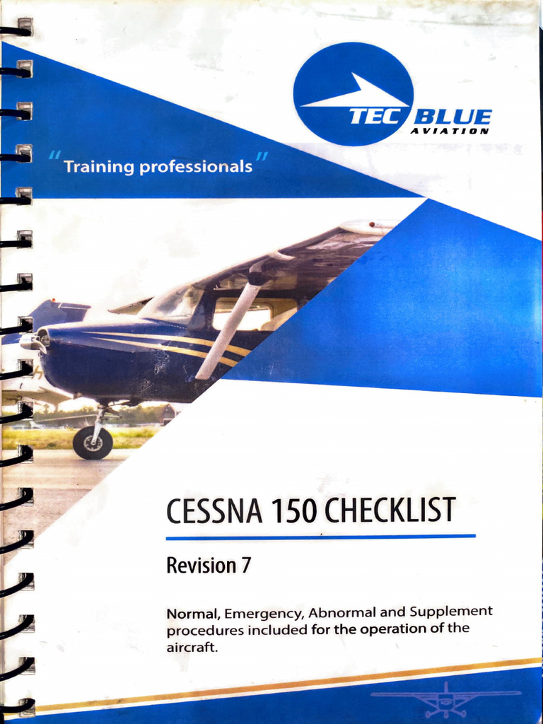 Cessna 150 Checklist Tecblue | PDF