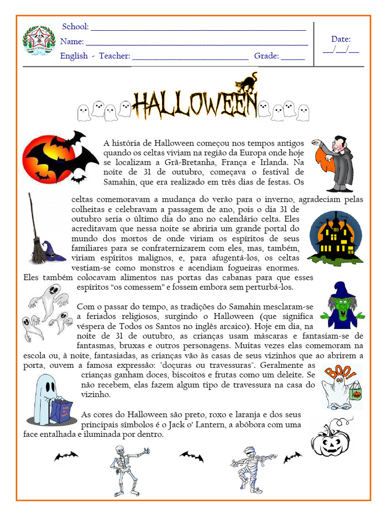 Halloween | PDF | Dia das Bruxas