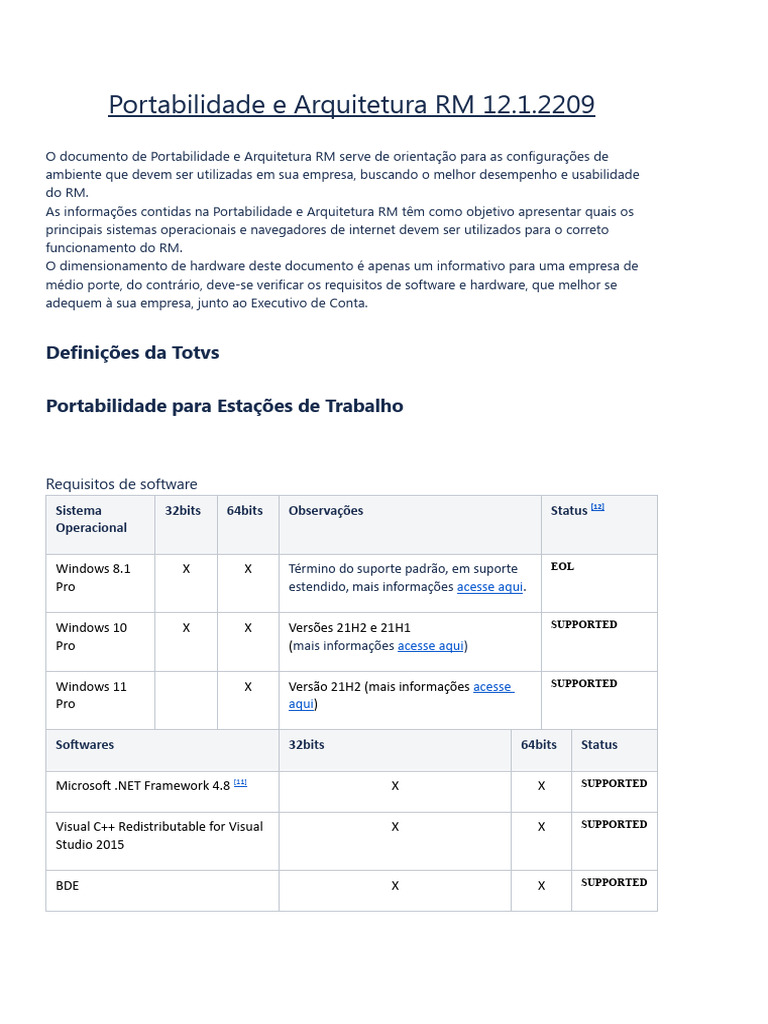 Estrutura Minina Totvs Saude | PDF | Windows 10 | Microsoft