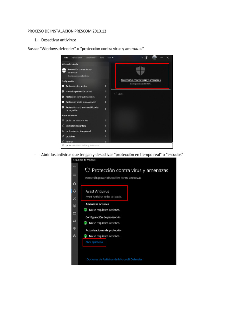 Manual de Instalacion Prescom 2013 | PDF