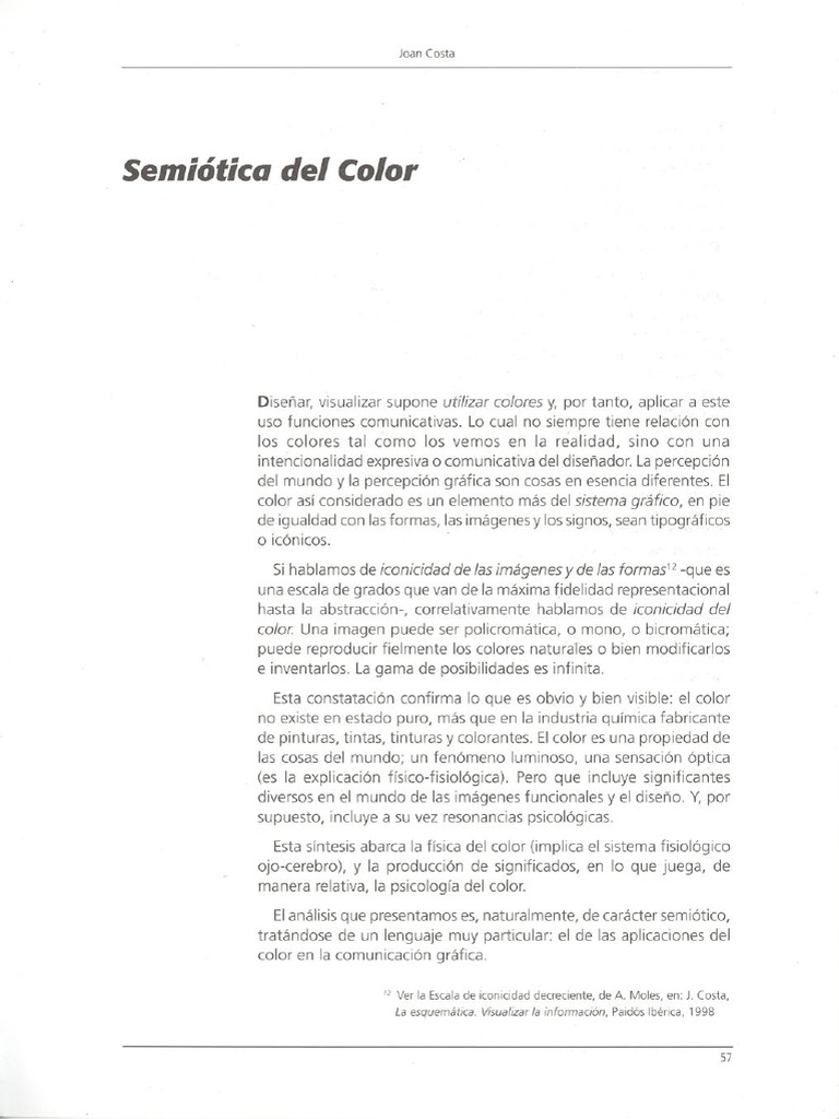 Semiotica Del Color - 1 | PDF
