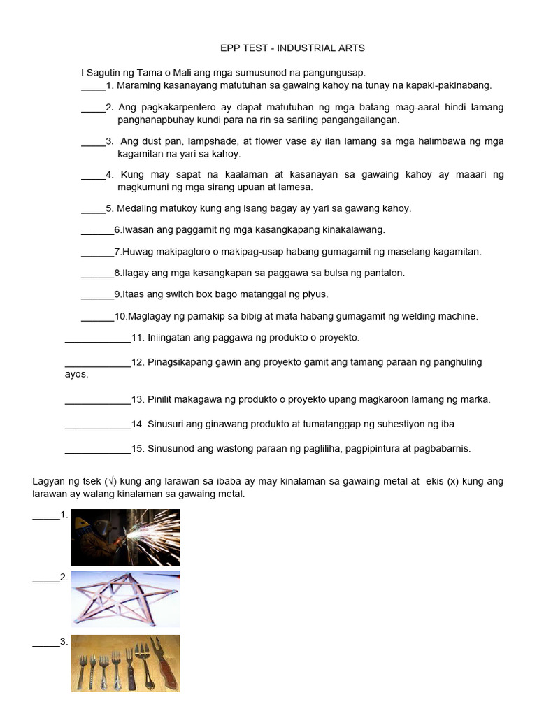 PT - Epp-Ia 5 - Q1 | PDF