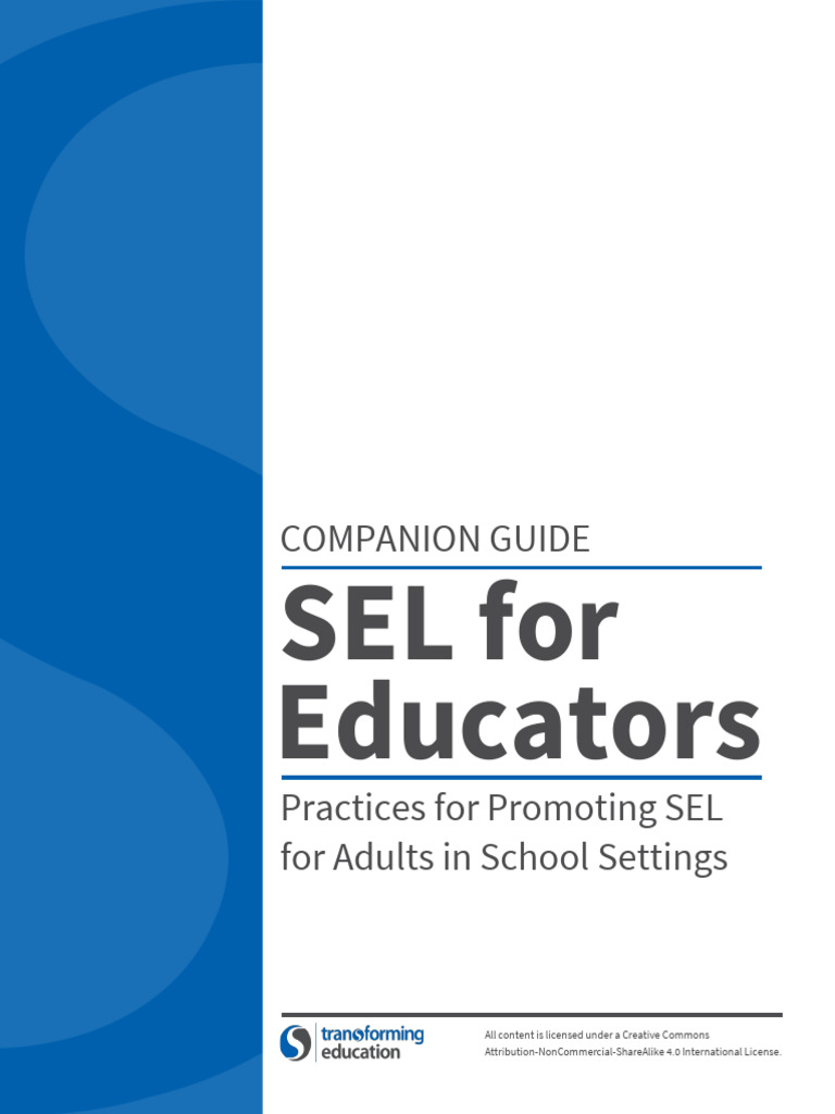 SEL For Educators - Companion Guide - VF | PDF | Empathy | Emotions