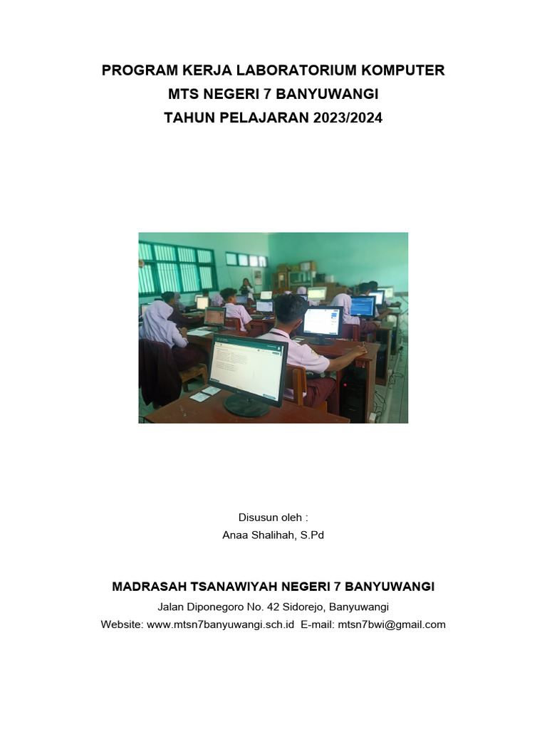 Program Kerja Laboratorium Komputer 23 - 24 | PDF