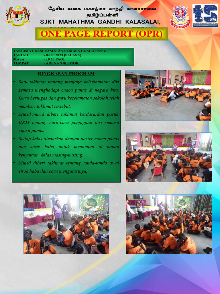 One Page Report Cuaca Panas | PDF