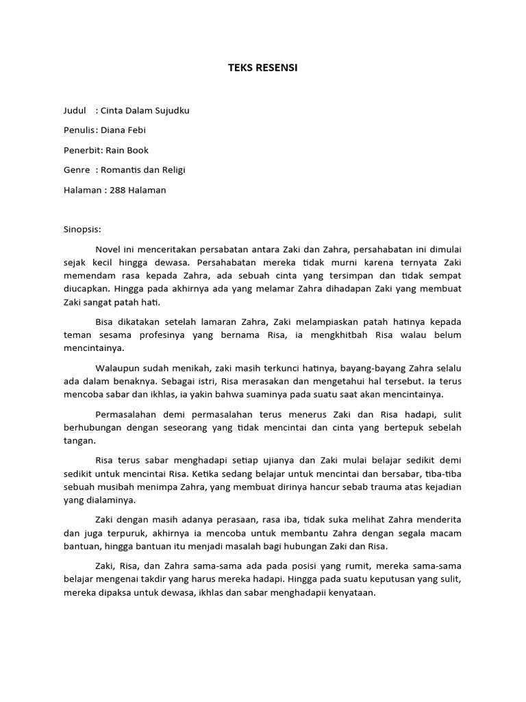 Teks Resensi 01 | PDF