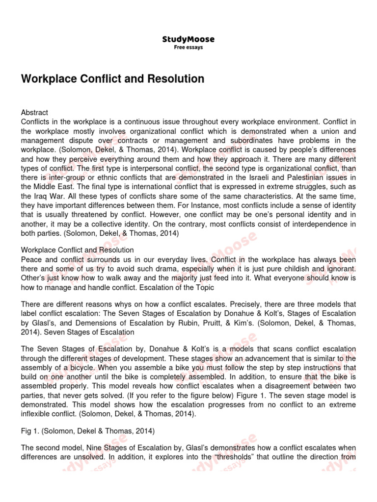 Workplace Conflict and Resolution | PDF | Mediation | Conflict (Process)