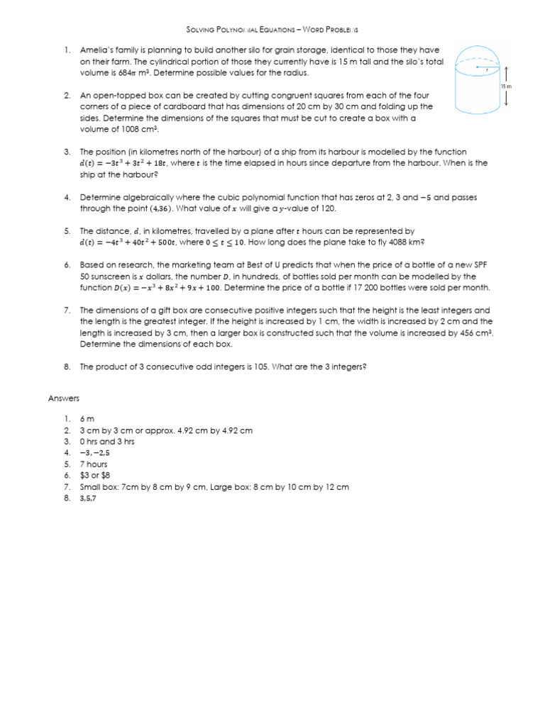 Solving Polynomial Equations Pdf