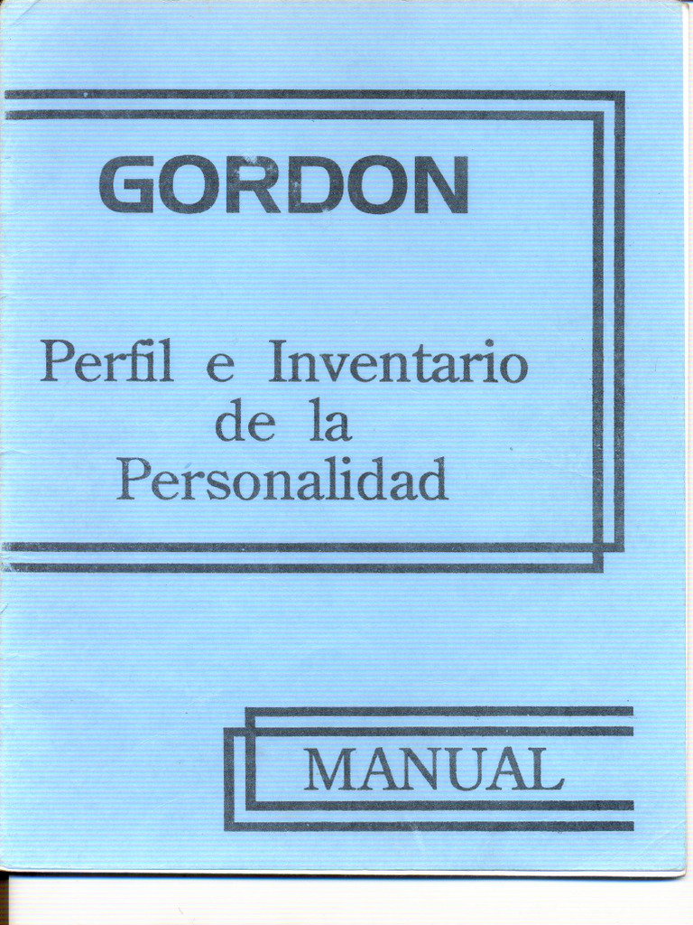 Manual Gordon | PDF