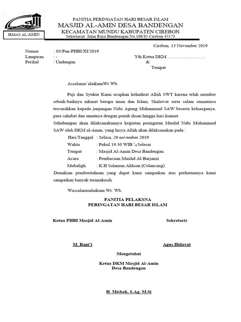 Contoh Proposal Maulid | PDF