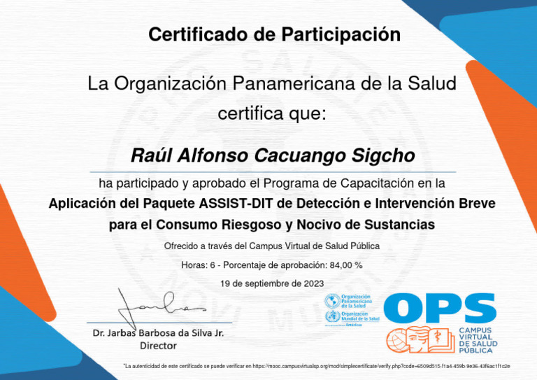 Certificado MSP | PDF