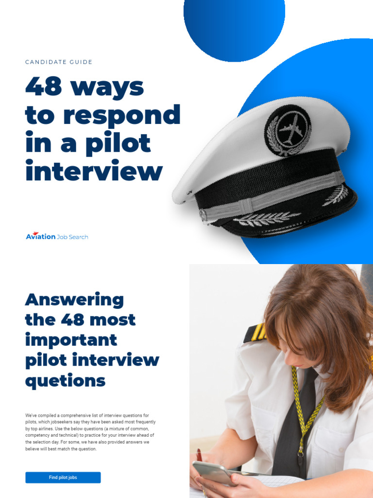 48 Ways To Respond in A Pilot Interview | PDF | Behavioural Sciences ...