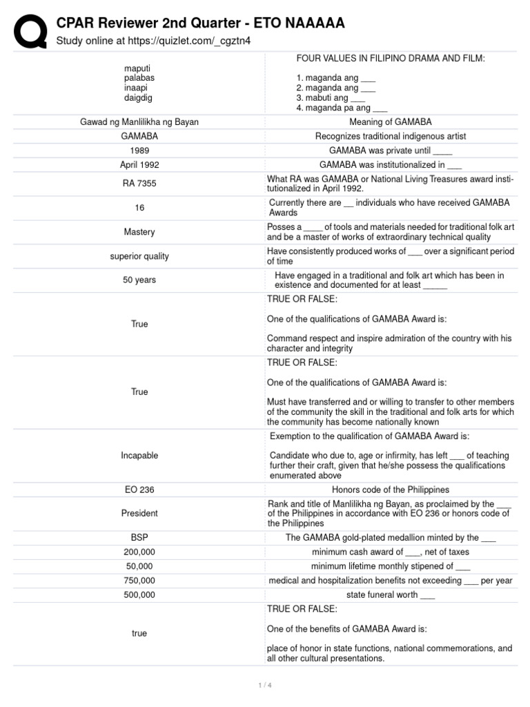 Cpar Finals Reviewer | Download Free PDF | New Media | The Arts
