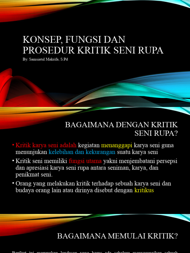 Konsep dan Fungsi Kritik Seni Rupa | PDF